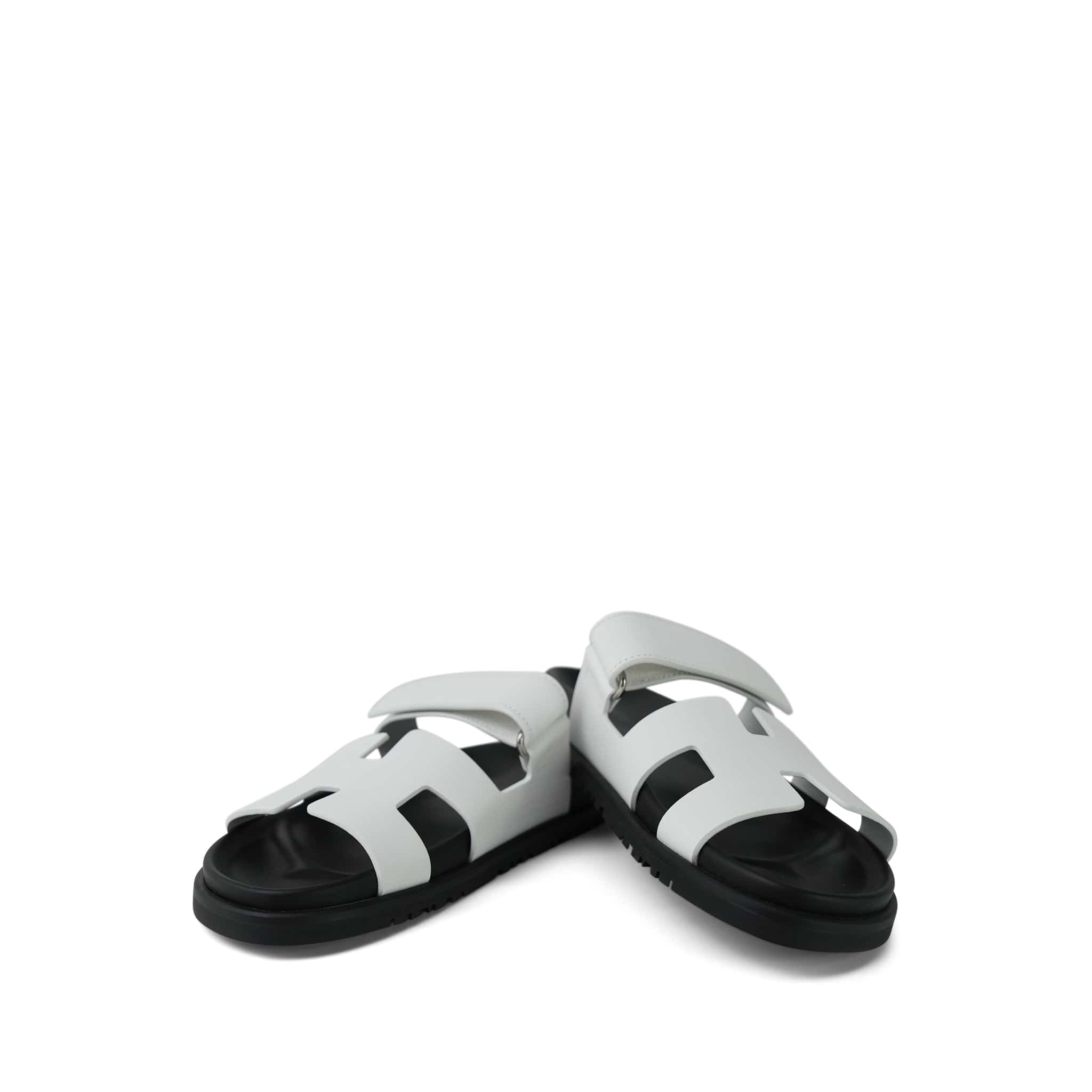 Chypre Sandals White Size 37 – REDELUXE