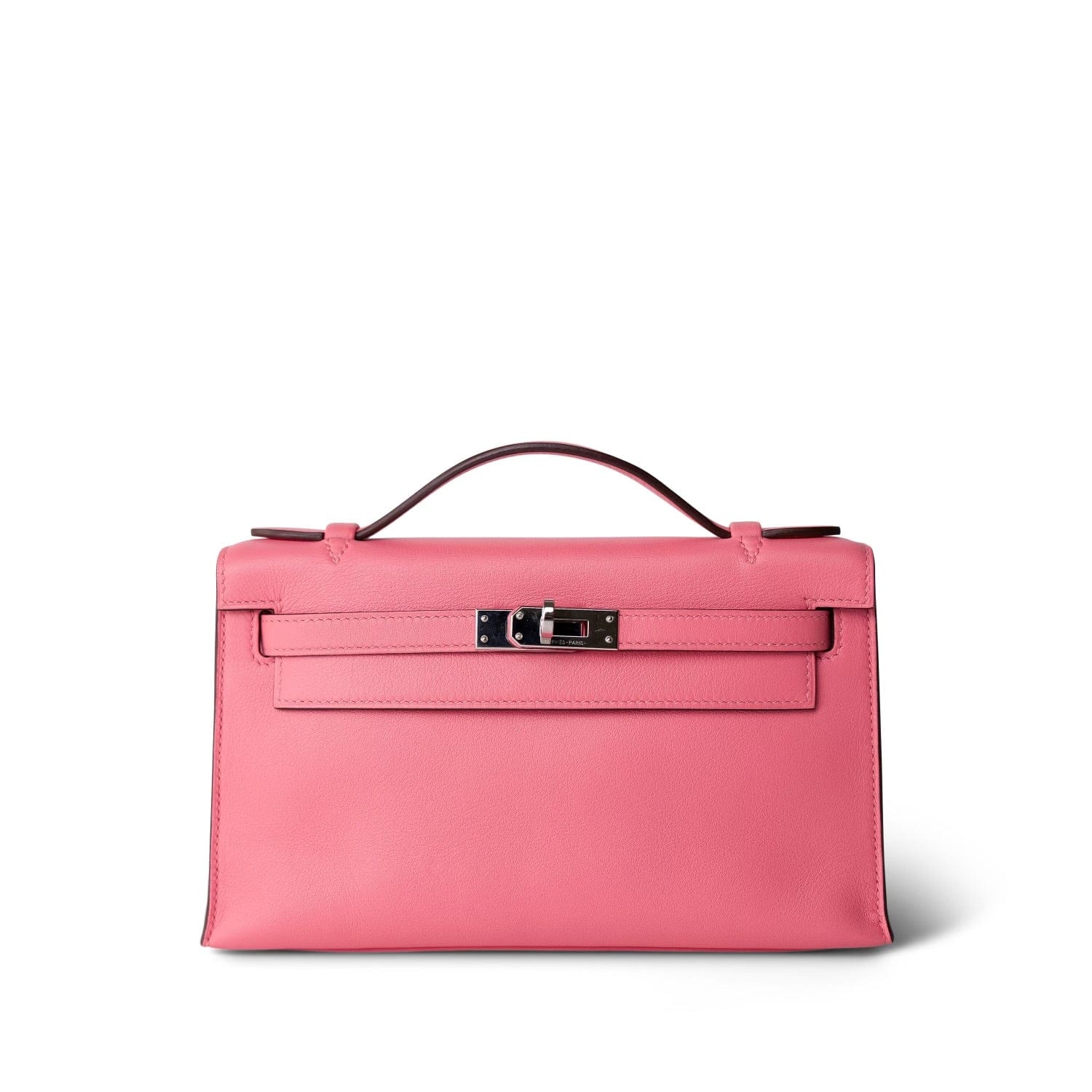 Kelly Pochette Rose Azalee Swift Palladium Plated Hardware A Stamp ...