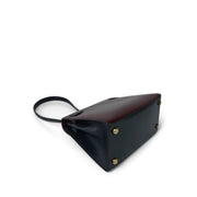 Mini Kelly Tri-Color (Vert Fonce / Rouge H / Blue Indigo) Box Calfskin ...